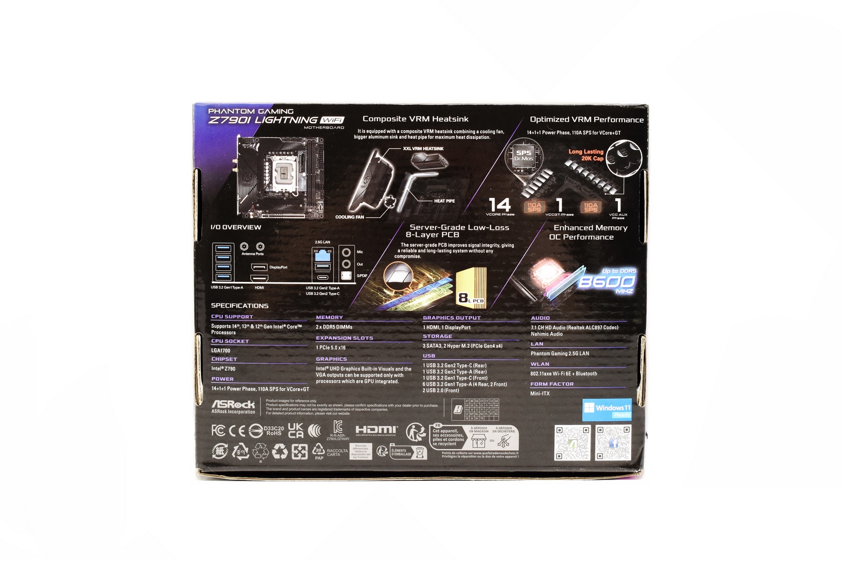 ASRock Phantom Gaming Z790I Lightning WiFi Motherboard Review