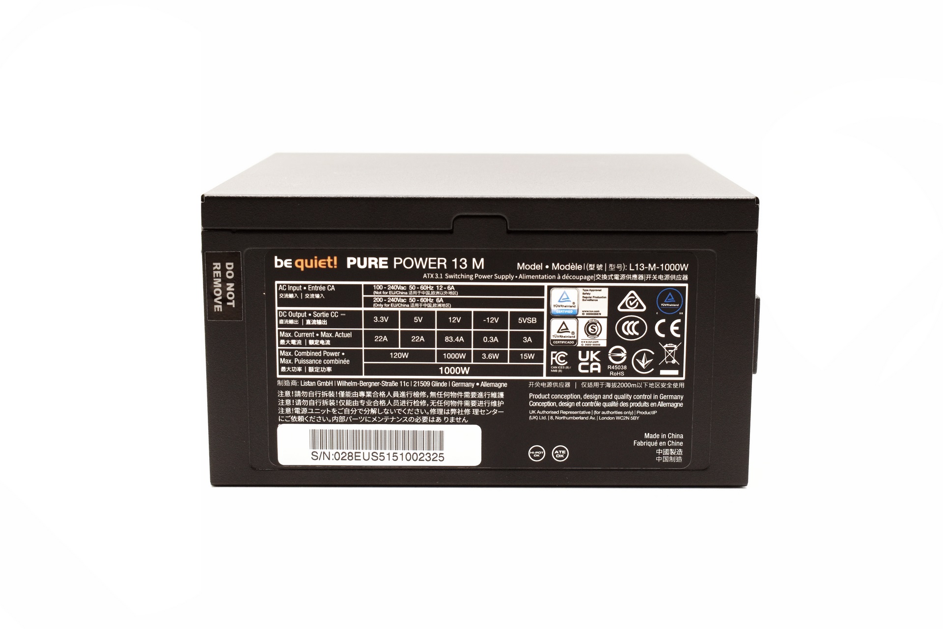 be quiet! Pure Power 13 M 1000W ATX 3.1 Power Supply Unit Review