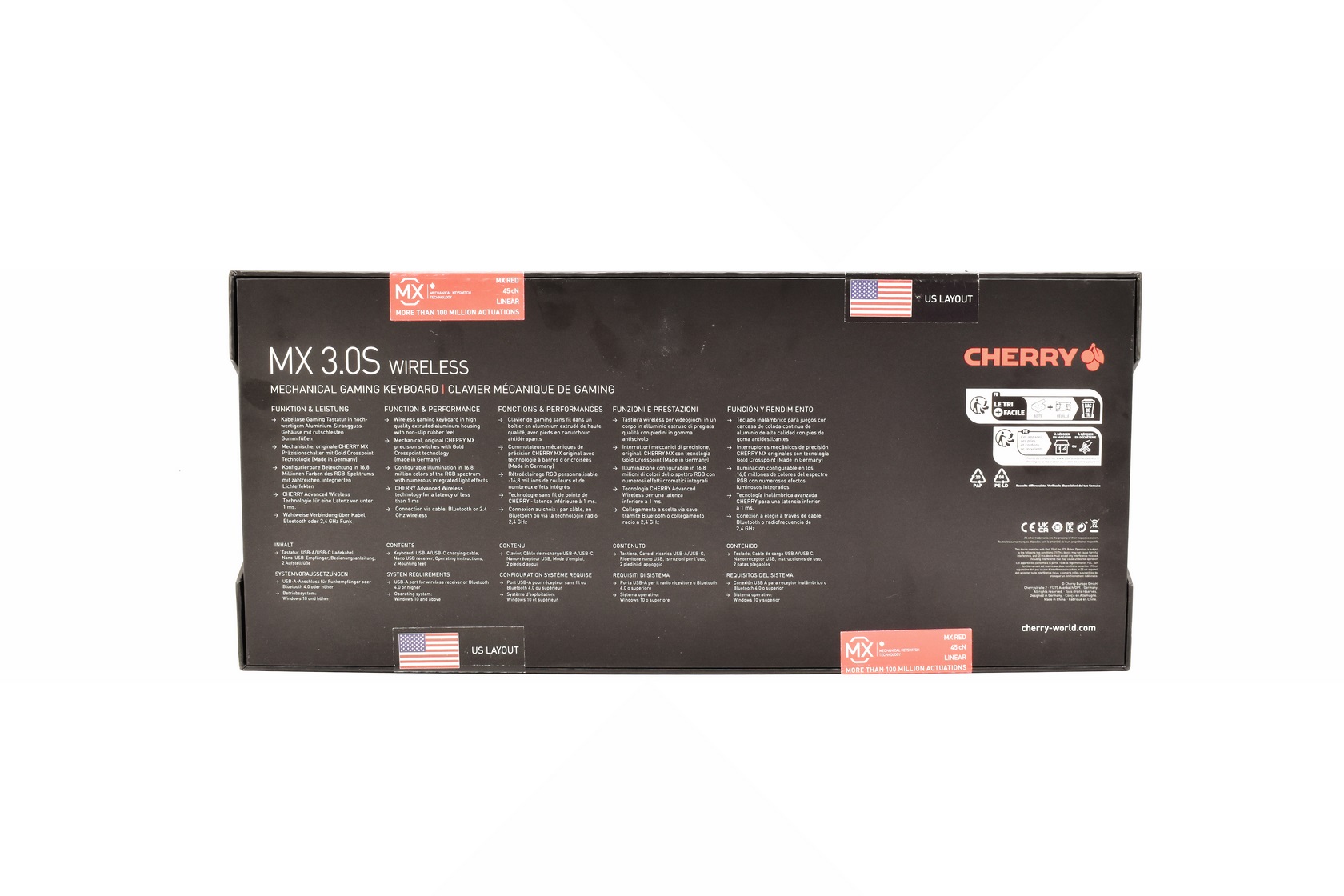 Cherry MX 3.0S Wireless RGB Full Size Mechanical Gaming Keyboard Review